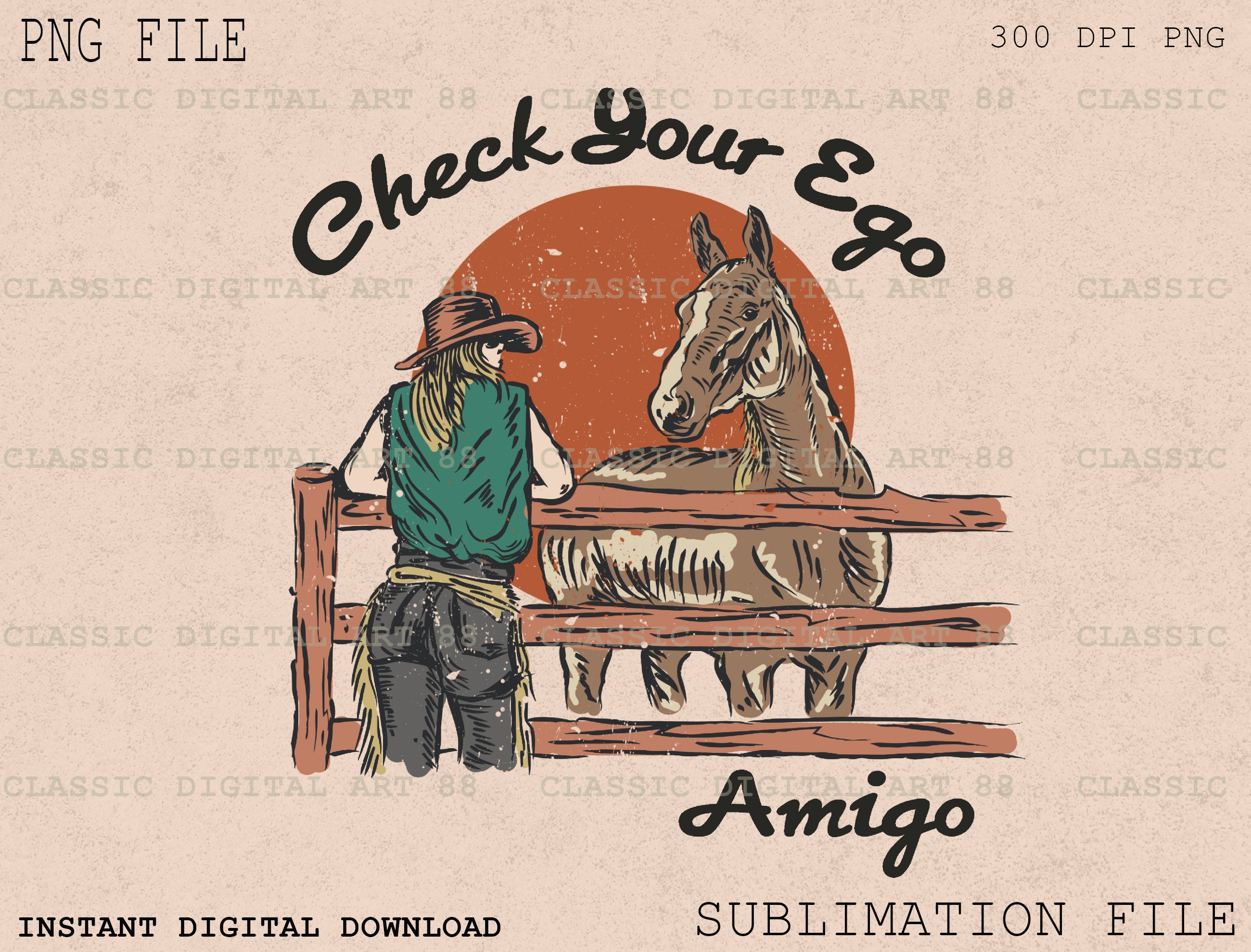 Check Your Ego Amigo, Western Cowboys PNG, Western Transparent Design ...