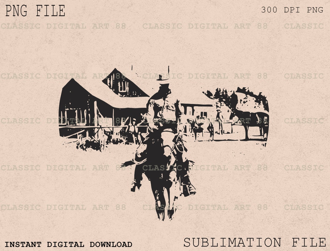 Retro Western Cowboy PNG, Rodeo Png, Western Transparent Country Cowboy ...