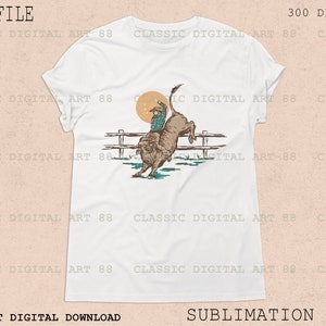 Western Png, Rodeo Bull Graphics, Cowboys Rodeo, Western Sublimation ...