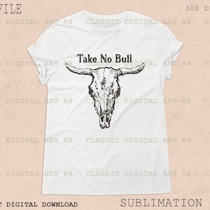 Retro Take No Bull PNG, Bull Drawing Png, Western Png, Vintage Design ...