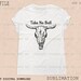 Retro Take No Bull PNG, Bull Drawing Png, Western Png, Vintage Design ...