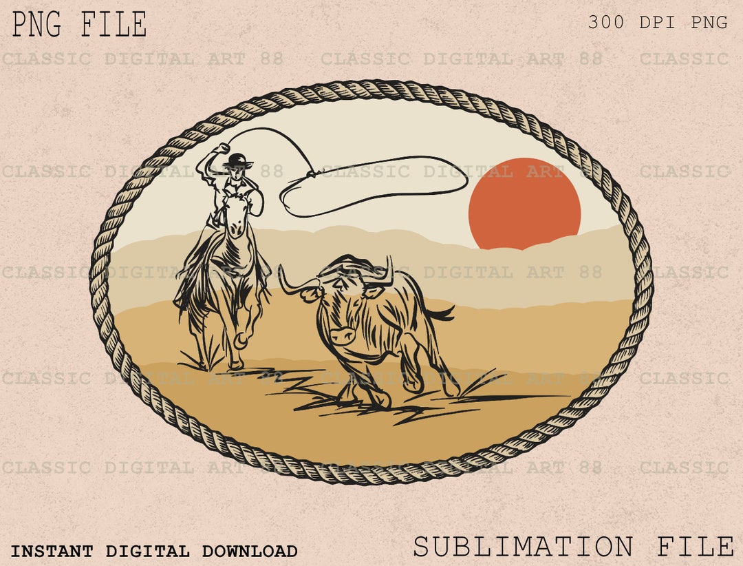 Western Graphics, Western Cowboys Png, Western Drawing, Bull Western ...