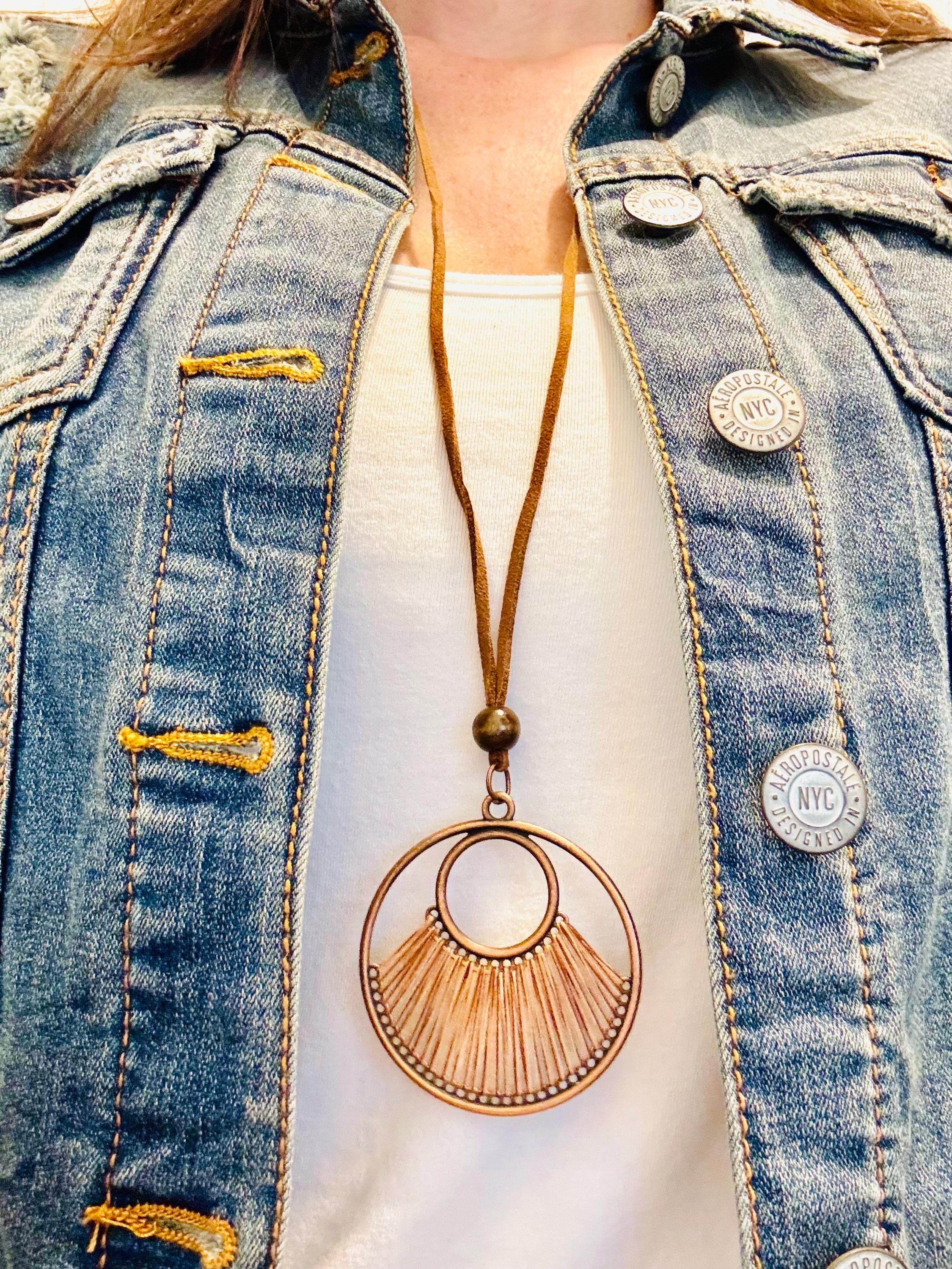 Boho Necklace, Boho Long Necklace, Women Boho Necklace, Unique Boho ...