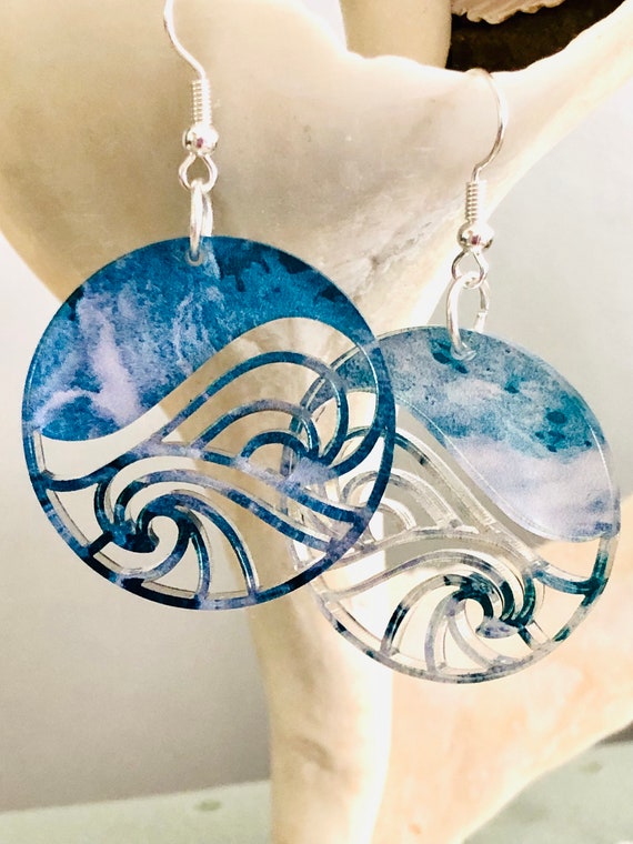 Ocean themed earrings store
