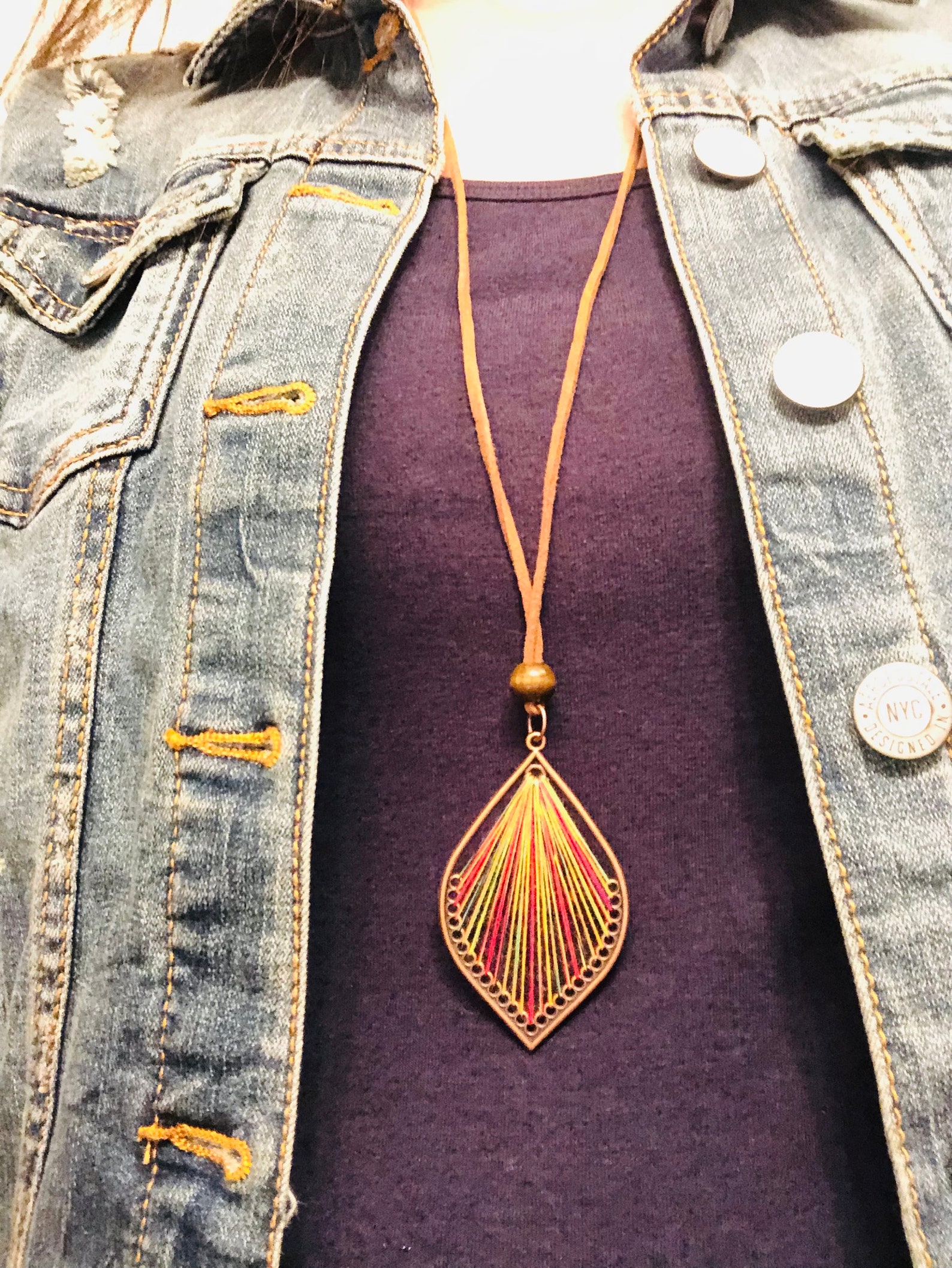 Boho Necklace, Boho Long Necklace, Women Boho Necklace, Unique Boho ...