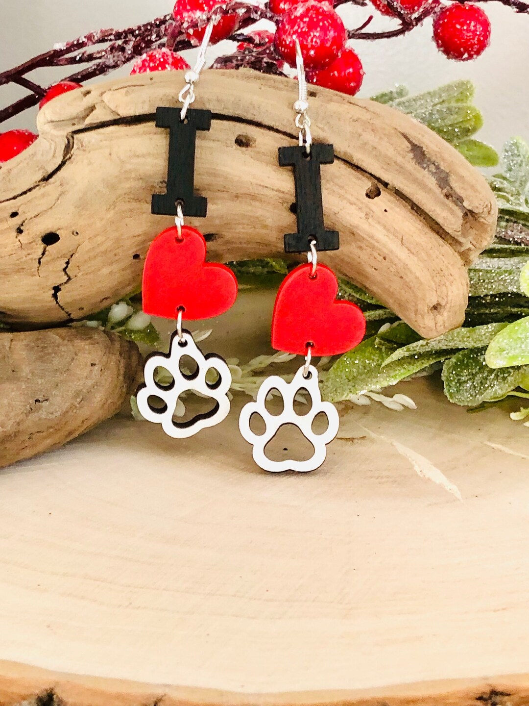 Paw Print Earrings, Paw Prints, Dog Earrings, Cat Earrings, Earrings ...