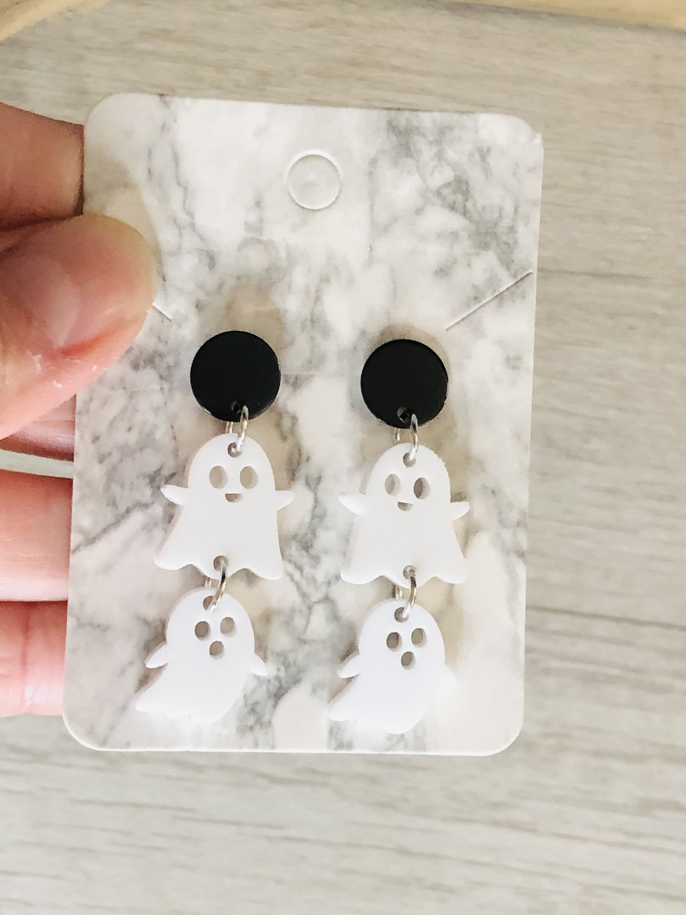 Halloween Earrings/ghost Earrings/ghost Halloween Jewelry/spooky Ghost ...