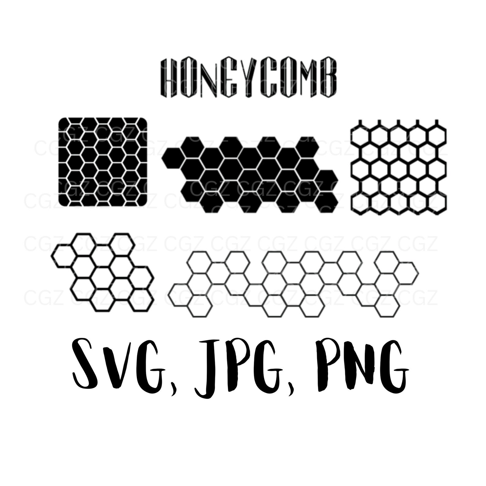 Honeycomb SVG, Honeycomb Pattern File SVG, Honeycomb Cutting File ...
