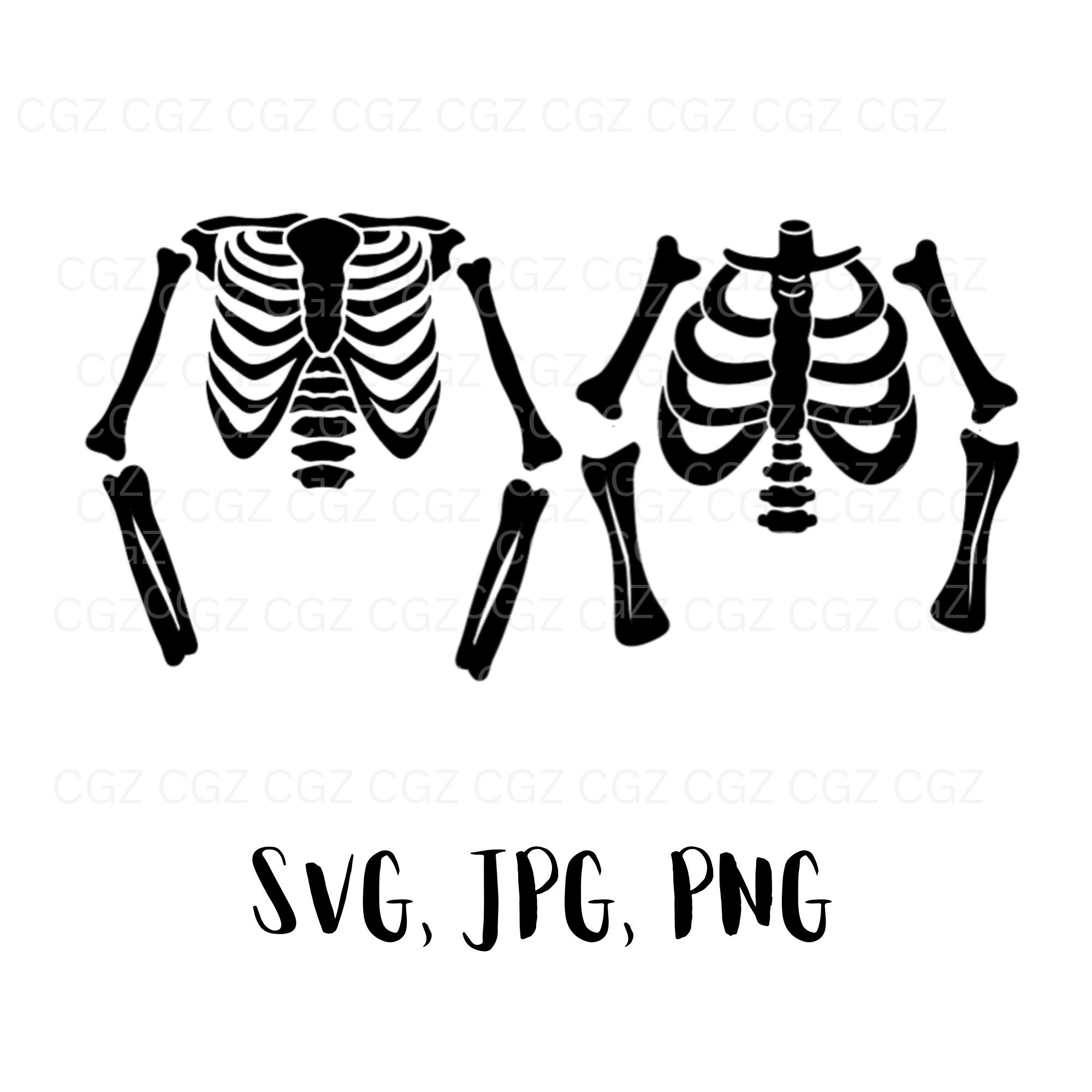 Skeleton Shirt Svg, Skeleton Svg, Rib Cage SVG, Cricut, Halloween ...