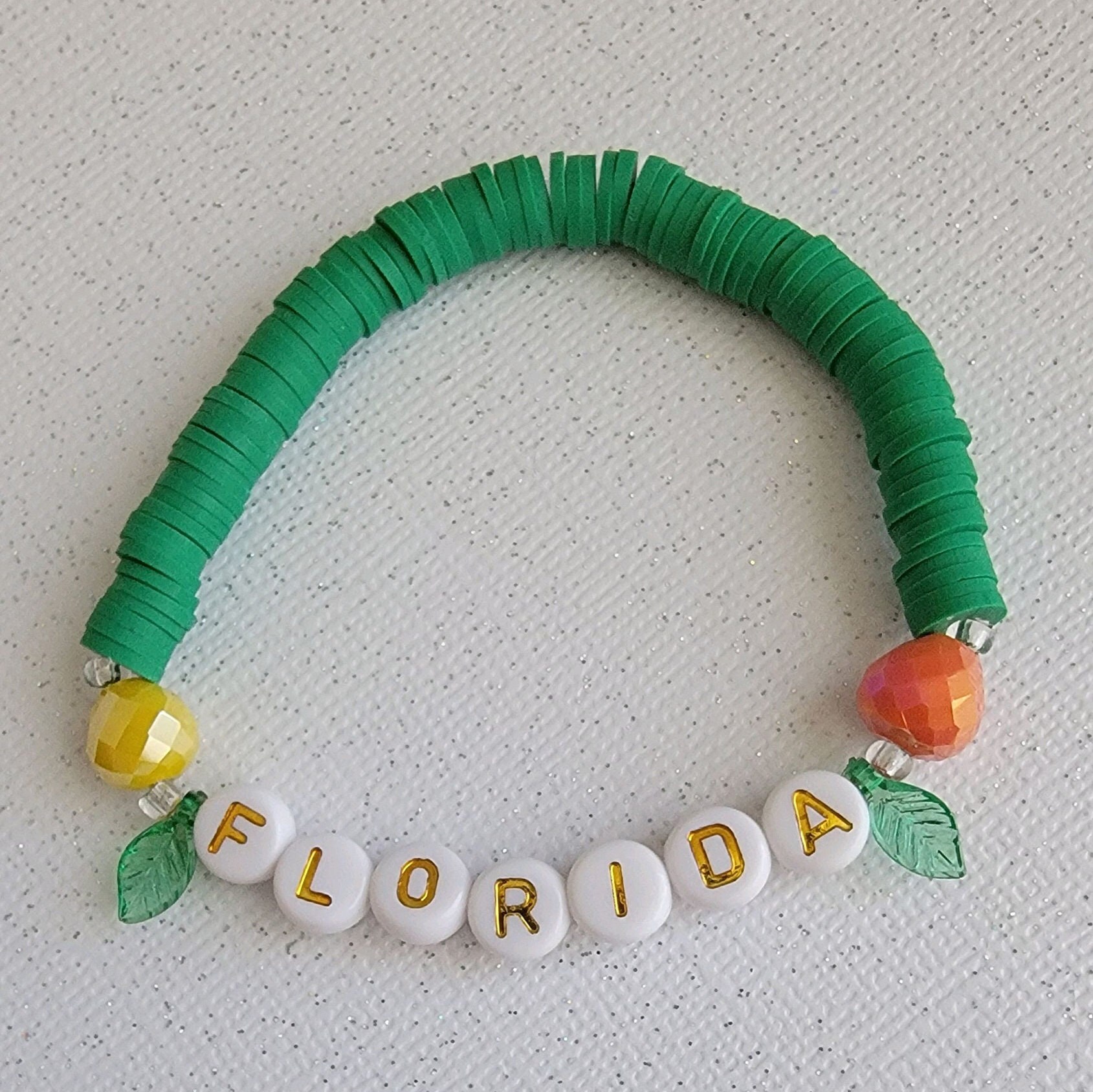 Florida Theme Bracelets, Florida Vacation Bracelets, Florida Citrus ...
