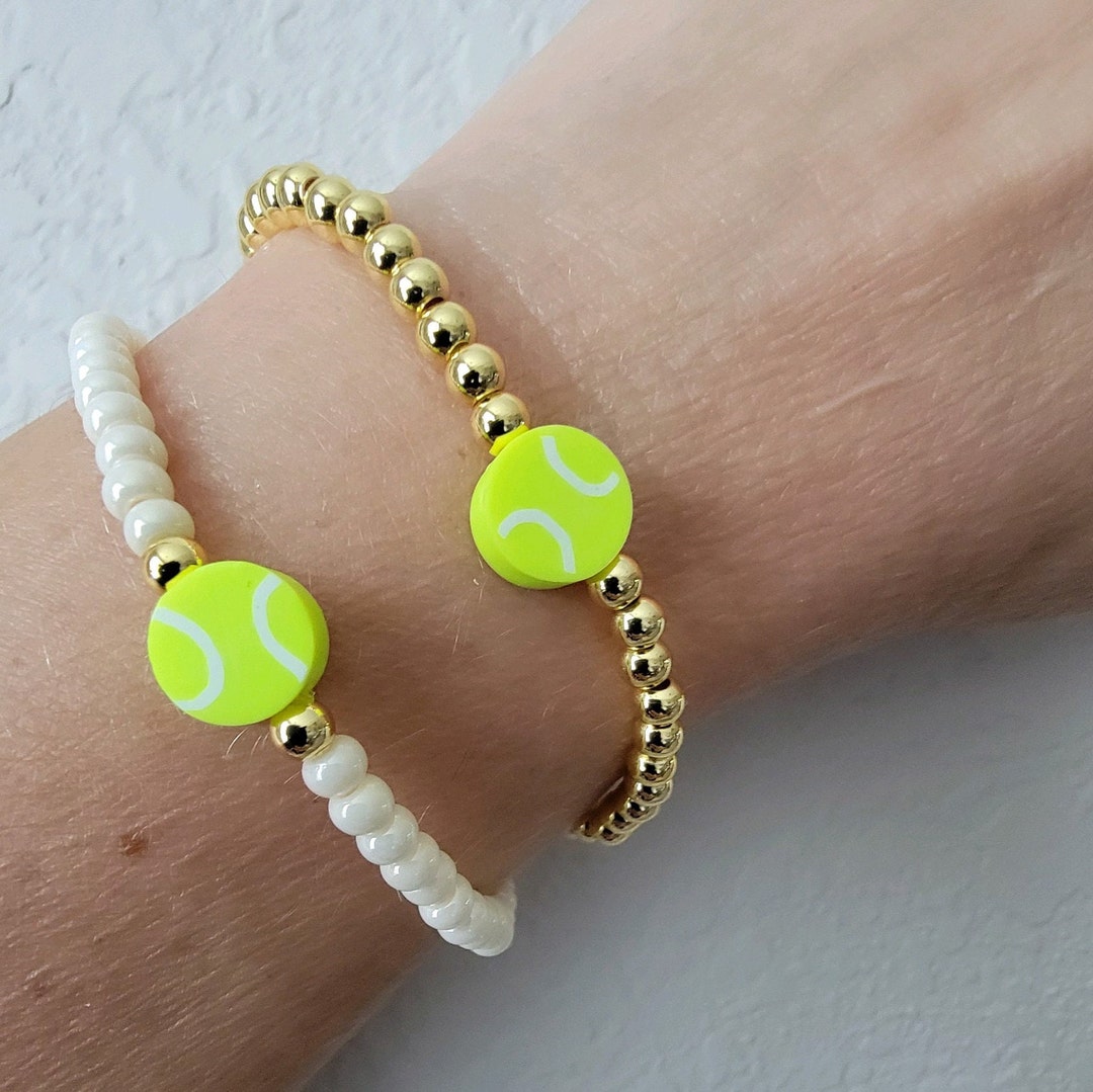 Tennis Bracelet, 18K Gold Filled Tennis Bracelet, Czech Bead Tennis ...