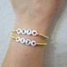 Personalized Number Bracelet 18k Gold Filled, Customized Sports Team ...