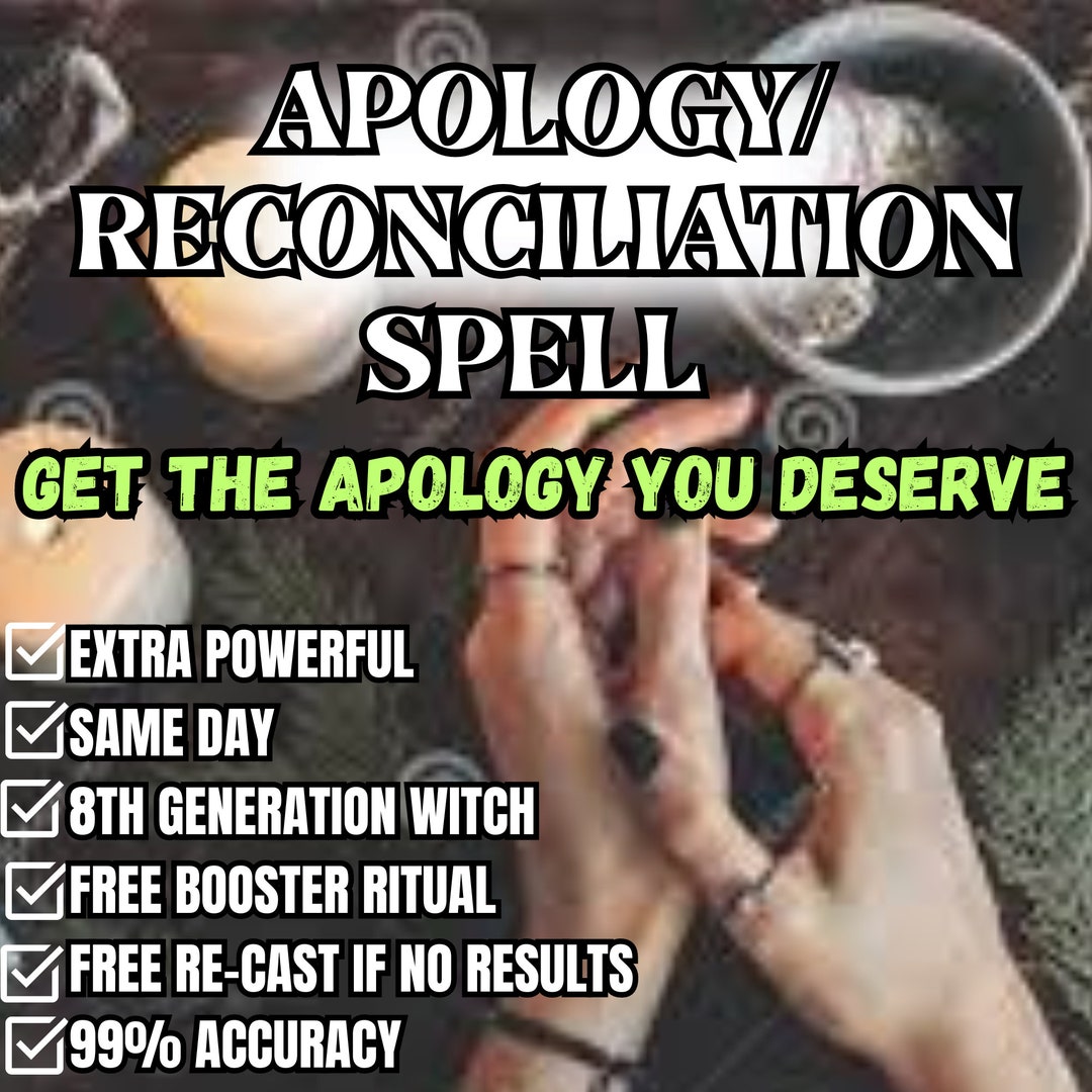 Apology Reconciliation Spell Same Day Mend Old Wounds Cast - Etsy