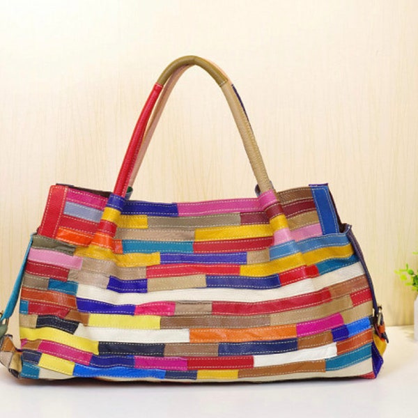 Patchwork Handbag - Etsy