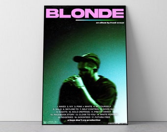 Blond Album Cover Poster - Etsy