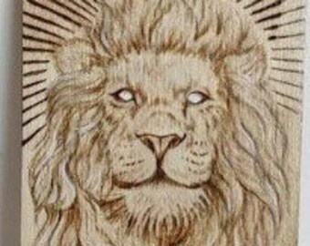 Lion Pyrography - Etsy