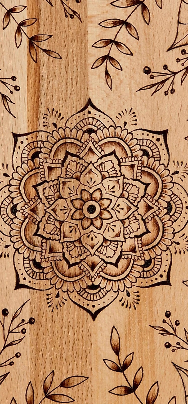 Pyrography Woodburning Handmade Unique Cutting Board - Etsy