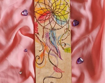 Pyrography Woodburning Handmade Pair of Bookmarks With a Wonderful and ...