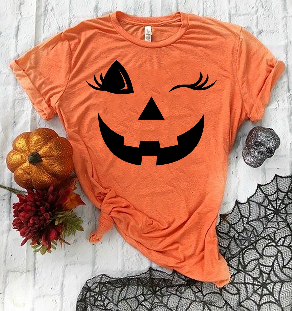 Jack-o-lantern Winking Pumpkin Halloween Smiling Pumpkin - Etsy