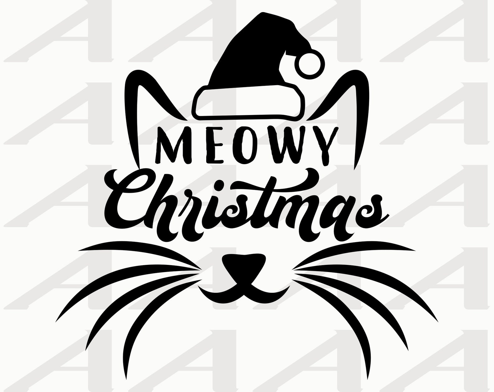 Meowy Christmas - Cat Meow - Pet Christmas - Funny Christmas Shirt ...