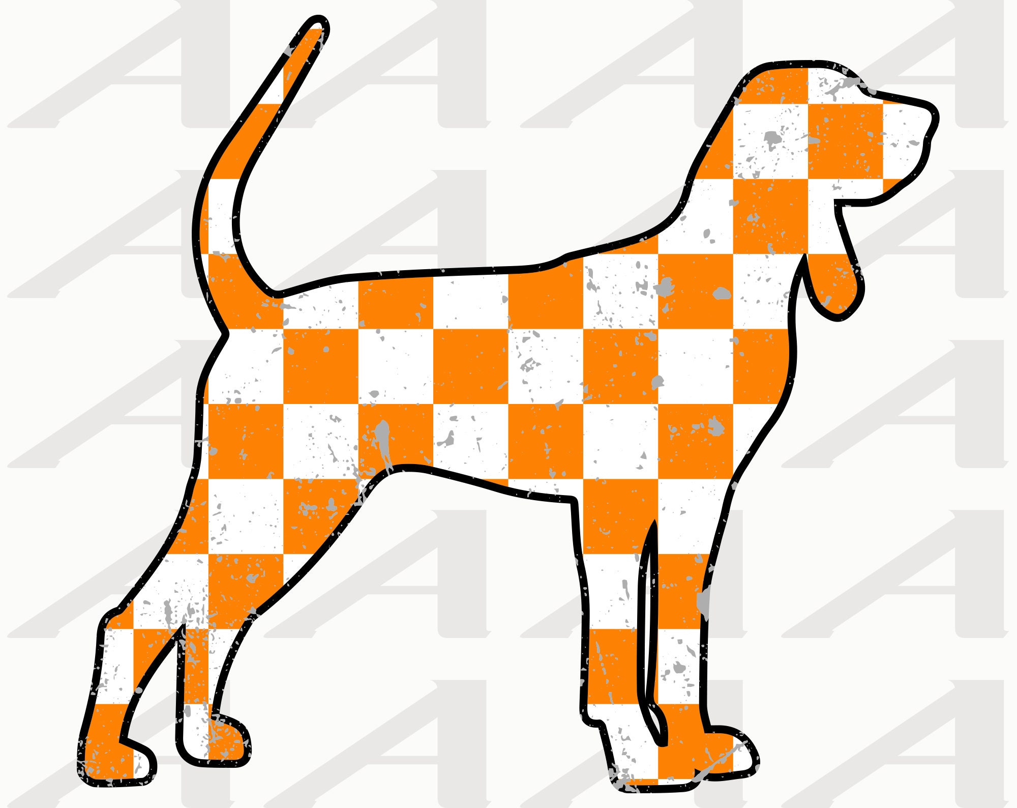 Vintage Distressed Blue Tick Hound Knoxville, TN State of Tennessee SVG ...