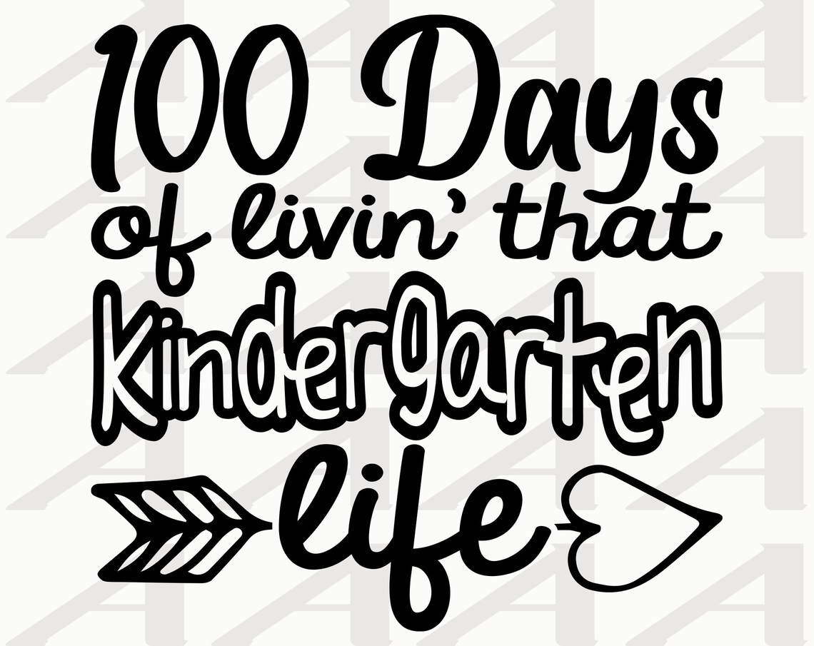 100 Days of School Kindergarten 100th Day of School - Etsy