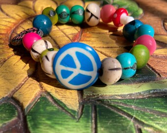 Peace Sign Resin Beads - Etsy