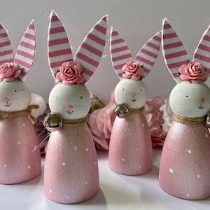 Easter Bunny, Easter Gift, Pink Bunny - Etsy