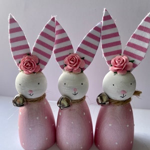 Easter Bunny, Easter Gift, Pink Bunny - Etsy