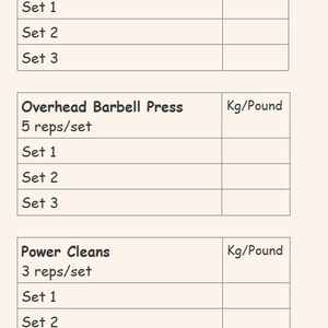 Starting Strength Training Program - Etsy