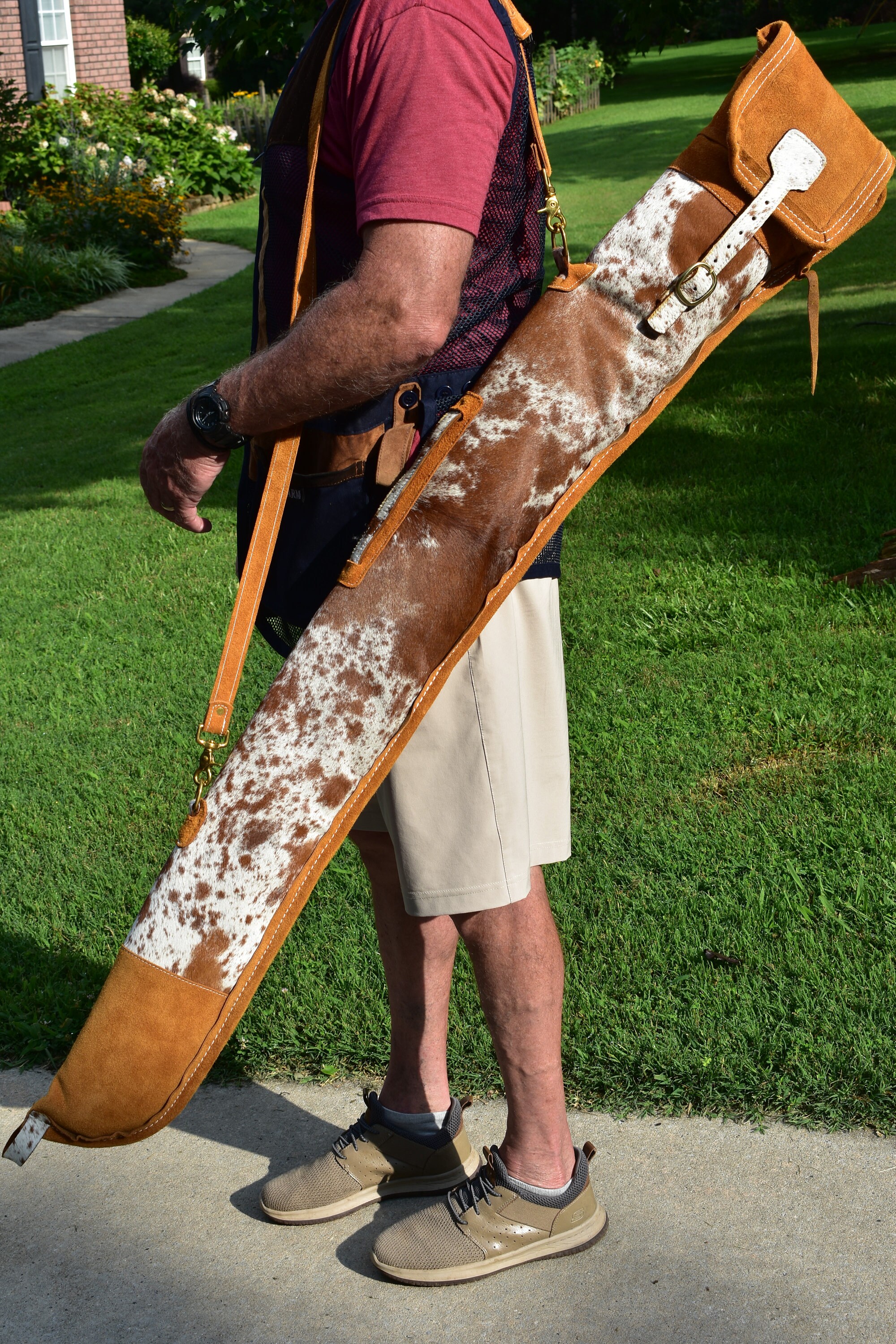 Custom Leather True Grit Shotgun Sleeves for Women and Men Cowhide Gun ...