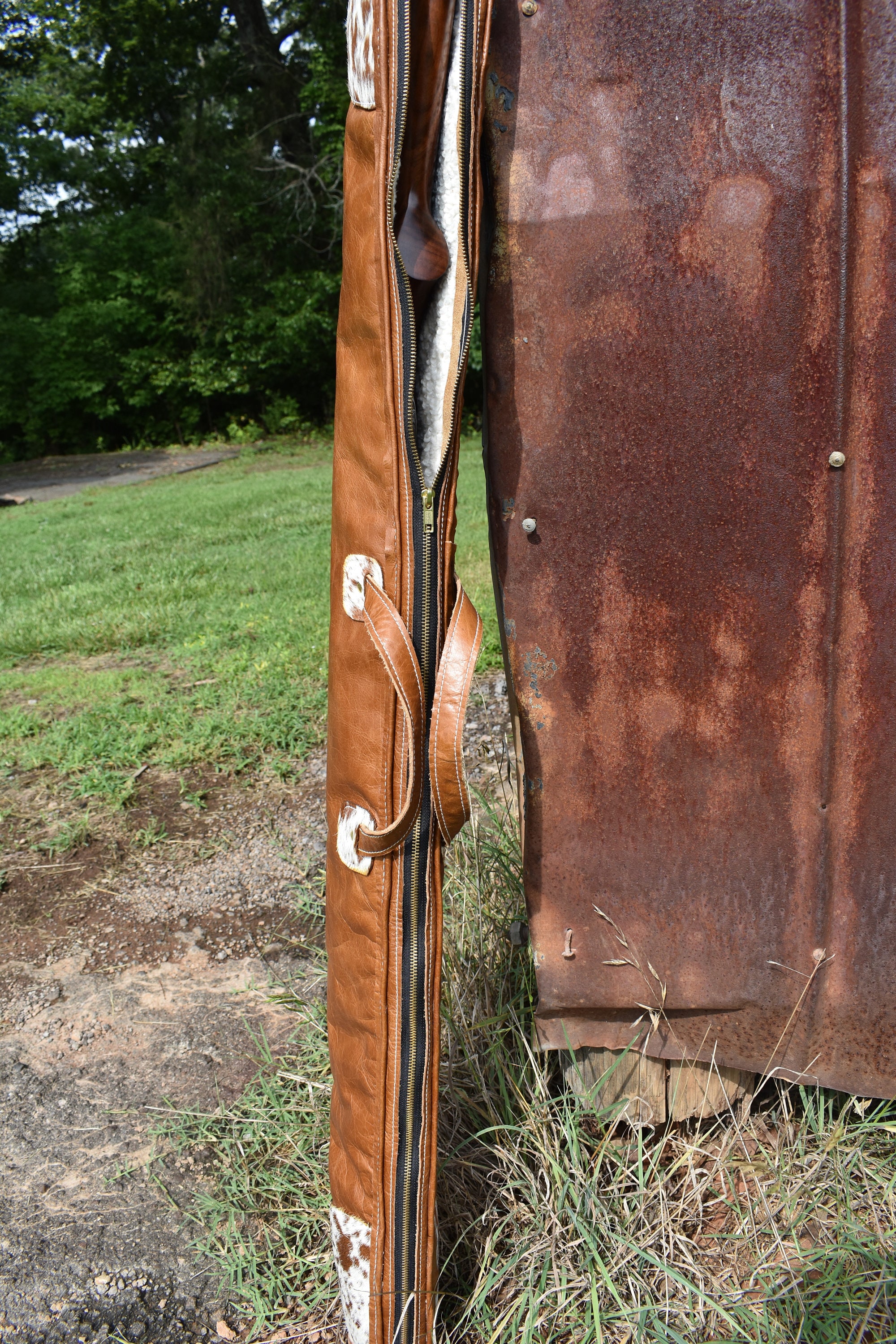 Custom Leather Gunnar Shotgun Sleeves for Women and Men Cowhide Gun ...