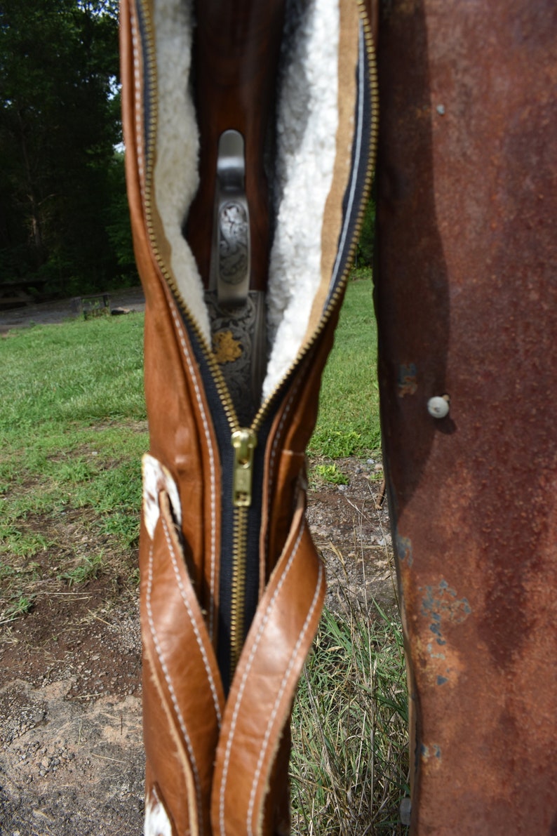 Custom Leather Gunnar Shotgun Sleeves for Women and Men Cowhide Gun ...