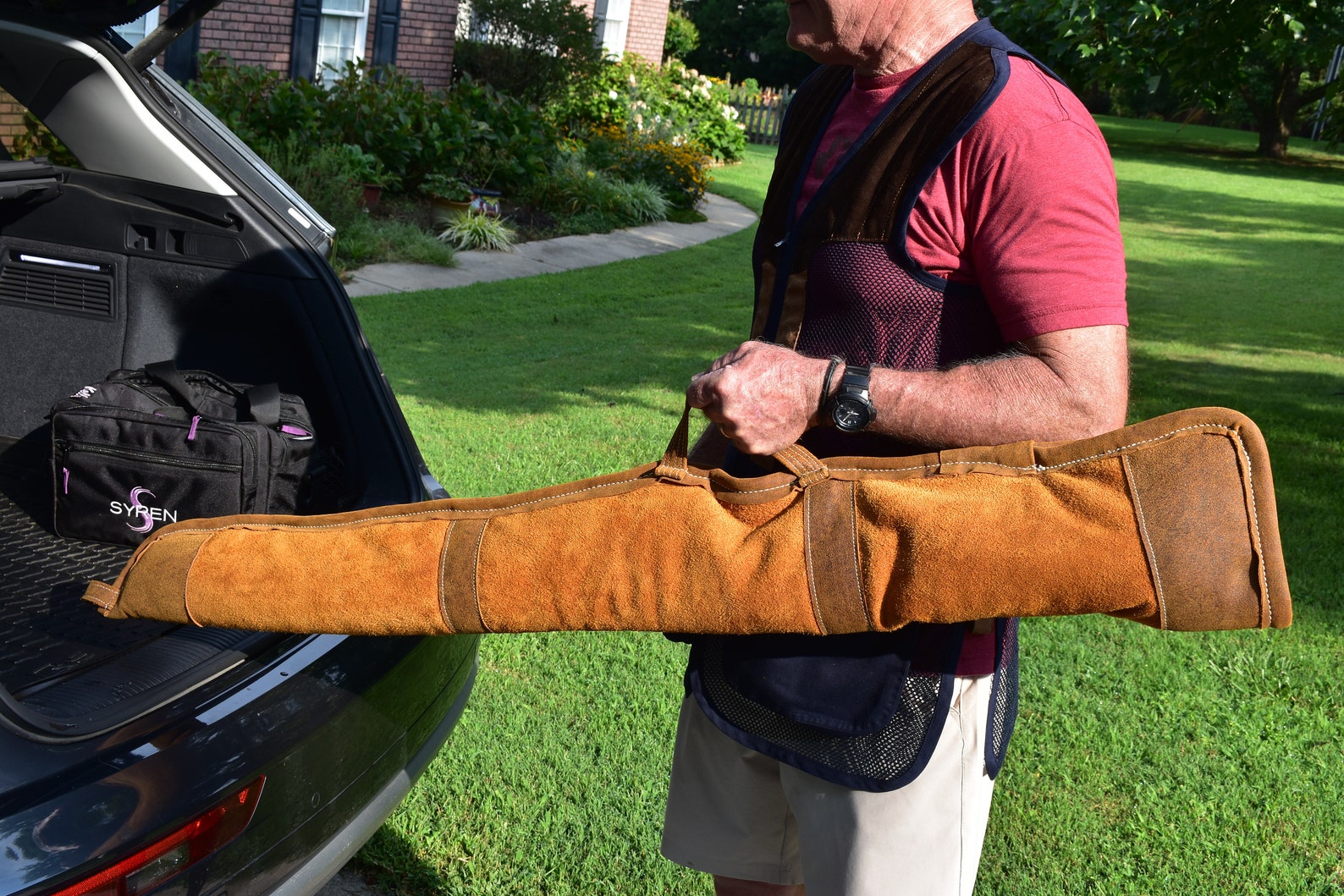 Custom Leather Sundance Shotgun Sleeves for Women and Men Cowhide Gun ...