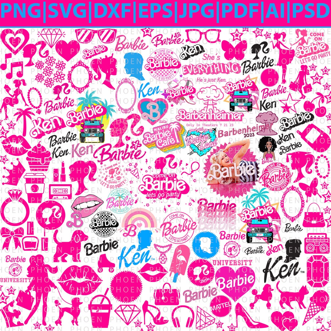Mega Barbie Svg Bundle 115 Designs Barbie Doll Layered Svg - Etsy Australia