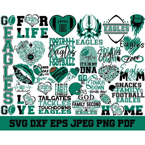 Philadelphia Eagles Svg - Etsy