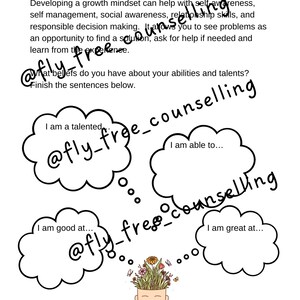 Growth Mindset Worksheets // Developing Growth Mindset, Reframing ...