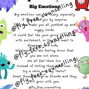 Big Feelings Poem // Worry Monster, Home Schooling, Emotional ...