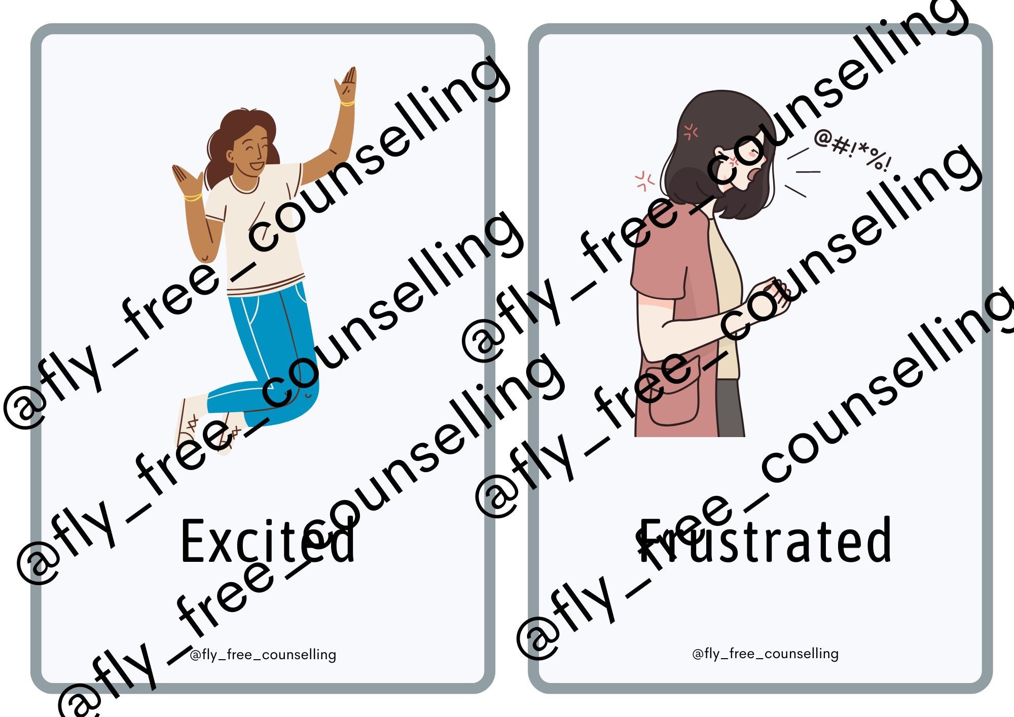 Emotions Flashcards, Social Emotional Learning, Visual Aids (digital ...