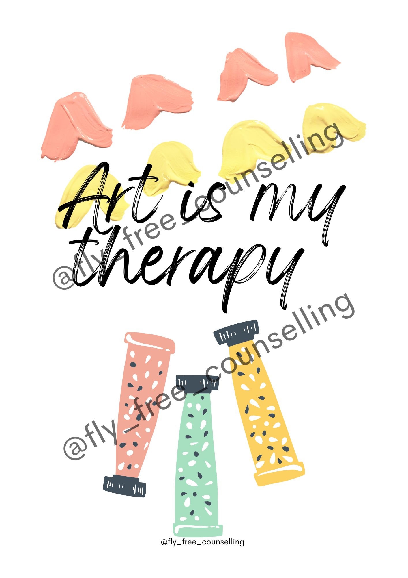 Digital Download Art is My Therapy Wall Art //craft Room, Art Printable ...