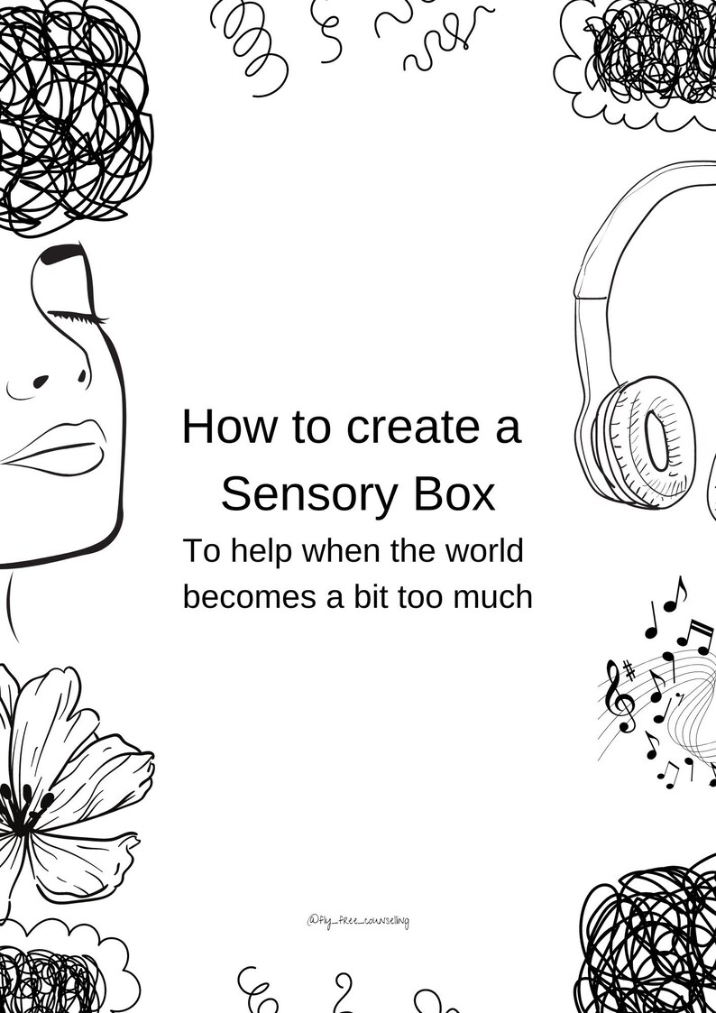 Digital Download Sensory Box Printables // Sensory Box, Adhd, Asd ...