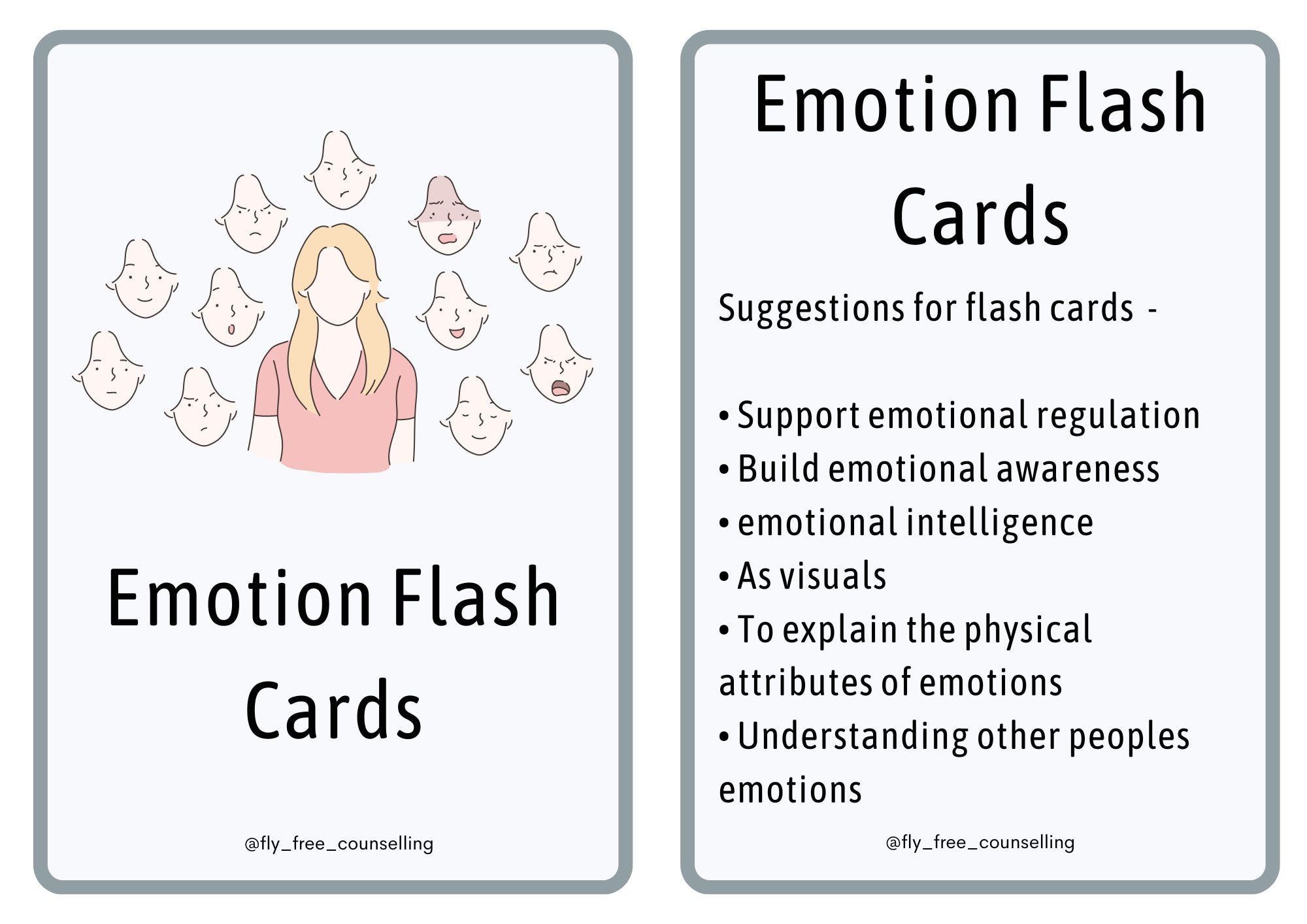 Emotions Flashcard Bundle // Visual Aids, Home Ed, Emotional ...