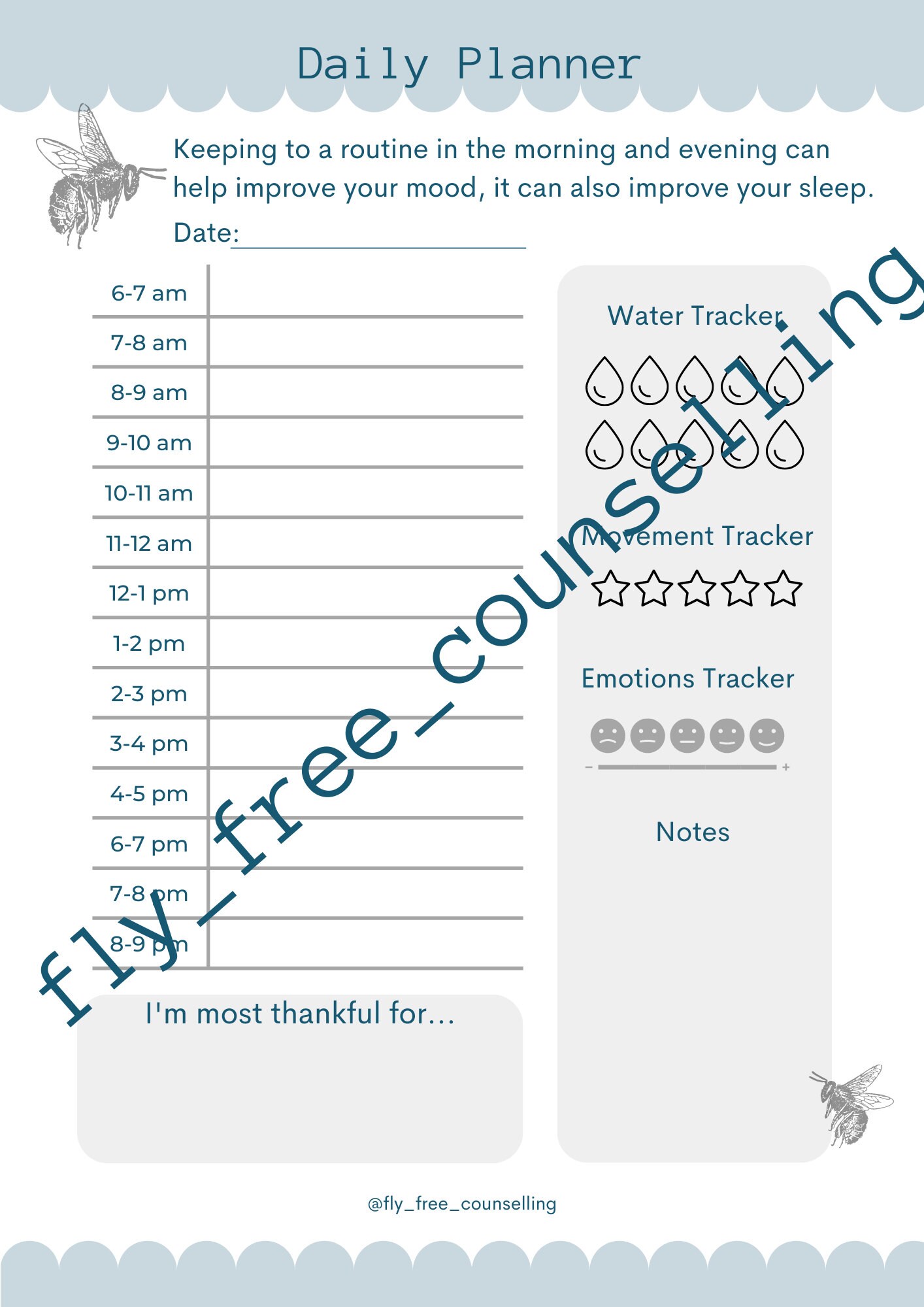 Bee Journal Planner Printable Bundle // Bees Stationary, Digital ...