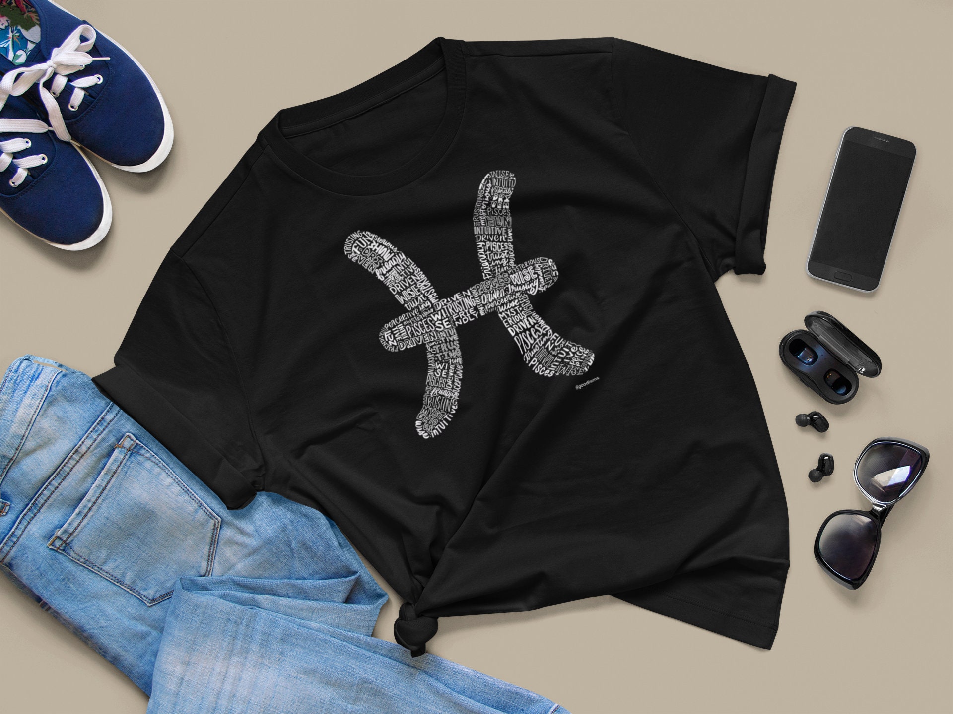 Pisces Shirt, Positive Pisces Zodiac Sign Tshirt, Zodiac Sign Birthday ...