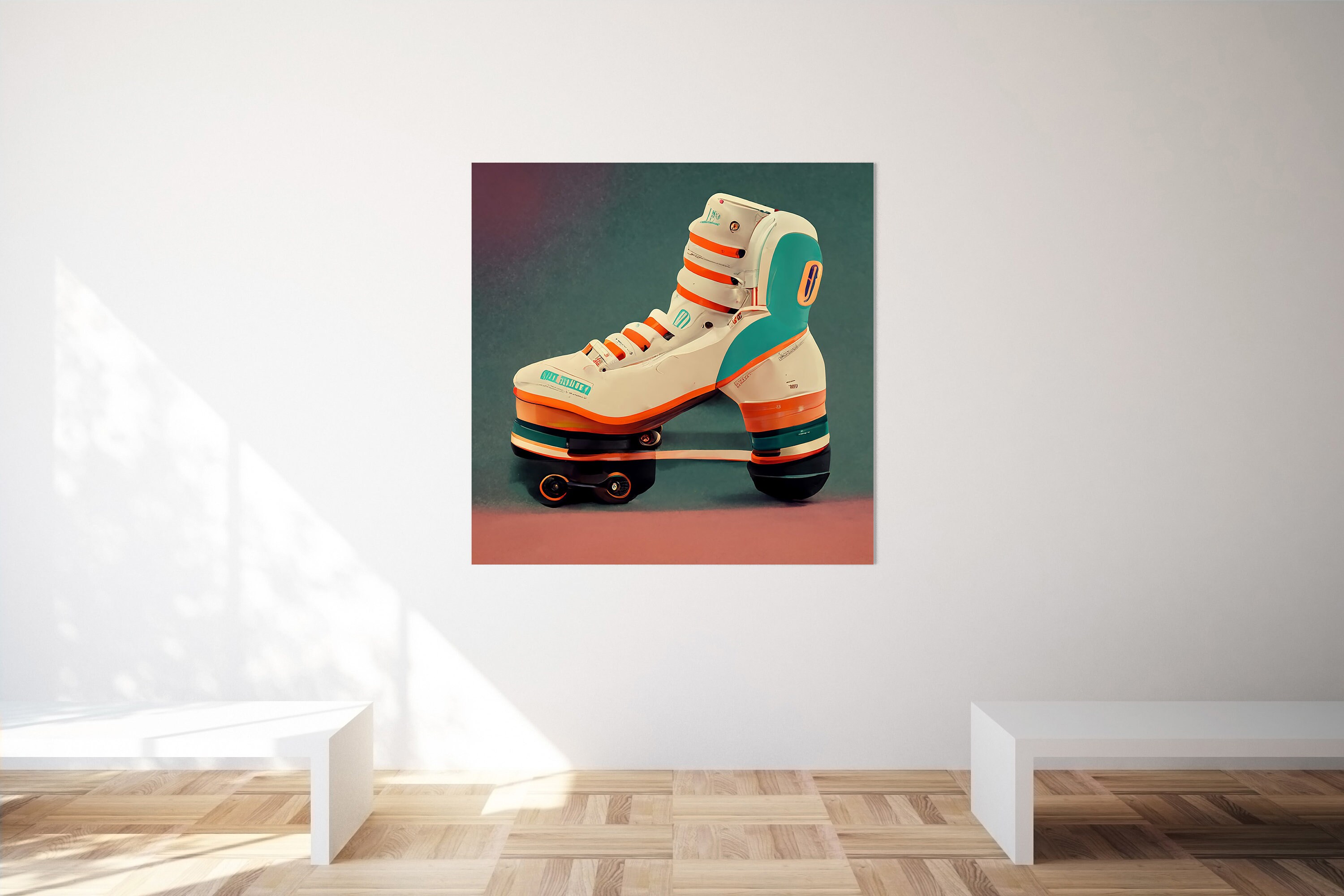 Disco Aesthetic | Retro Rollerblades | Rollerblade Wall Art | 2-PACK ...
