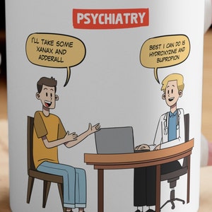 Psychiatrist Gifts for Him Psych NP Funny Gift Psychiatry Art ...