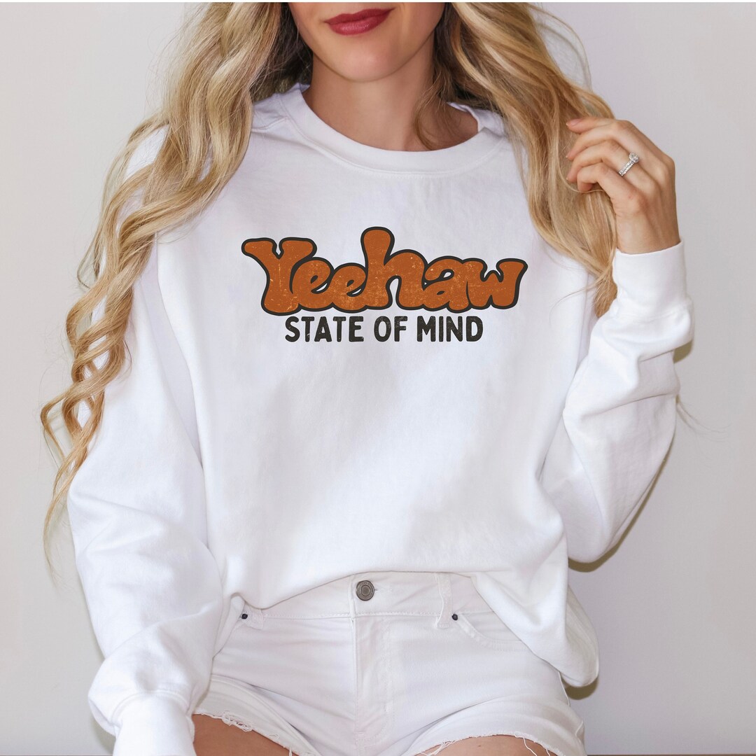 Yeehaw State of Mind Sweat Shirt Coastal Cowgirl Summer Sweatshirt ...