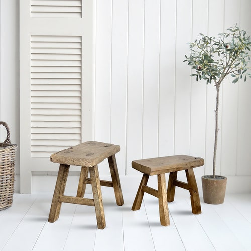 Antique Stool Rustic Farmhouse Stool Milking Stool - Etsy