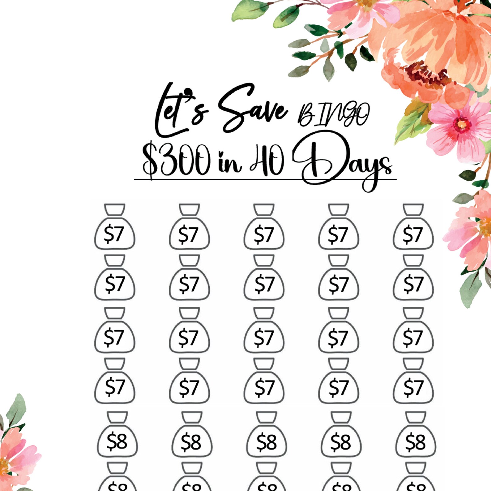 Mini Saving Challenge Printable Savings Challenge Trackers - Etsy