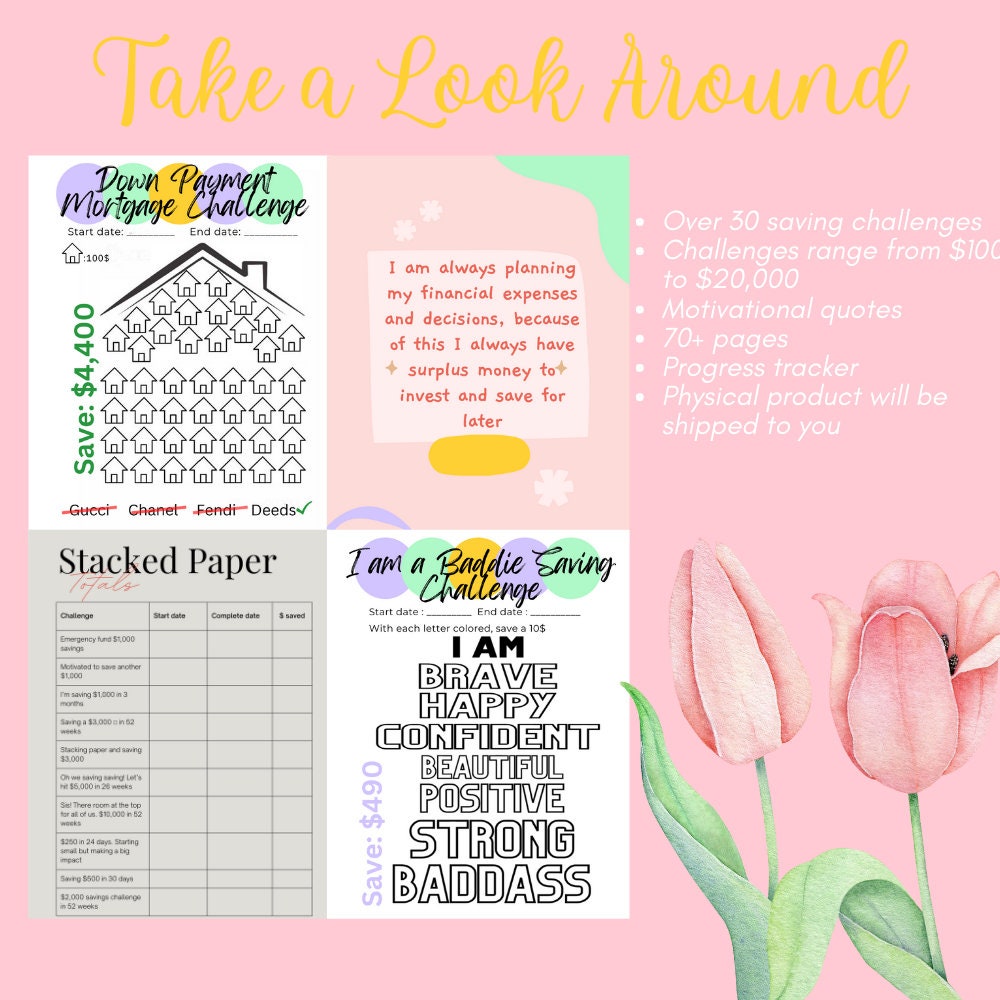 NEW Spiral Bound Edition Six Figure Savings Challenge Workbook - Etsy